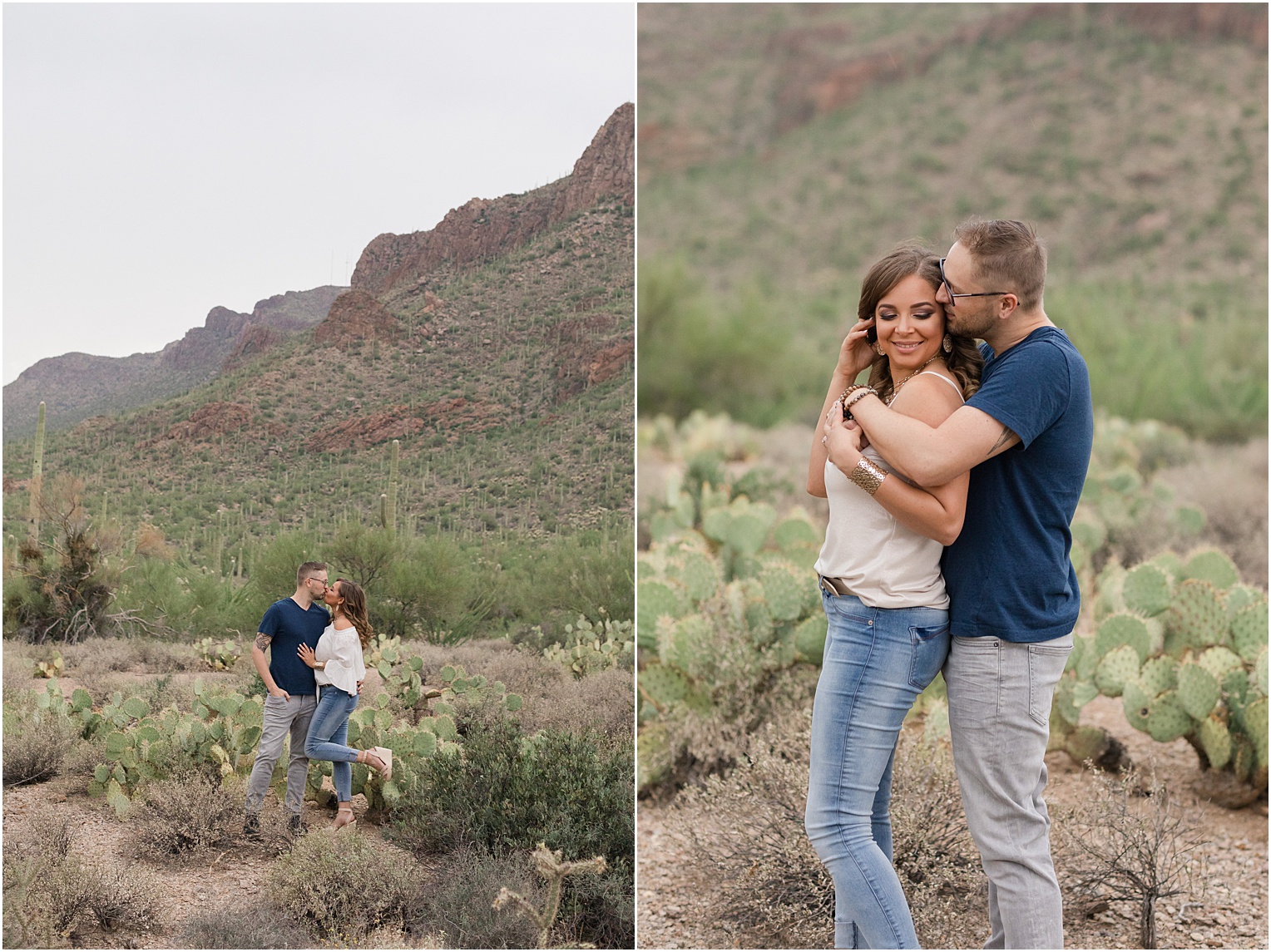 Nitasha + Kyle | Gates Pass Engagement Session | Tucson, Arizona